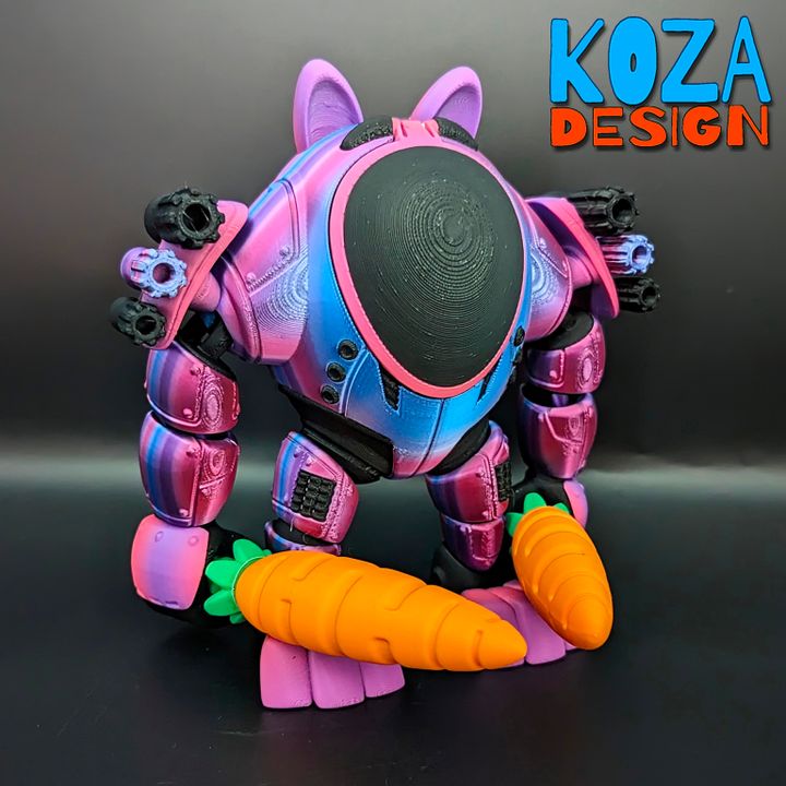 3D Printable BUNNY BOT by Koza Design