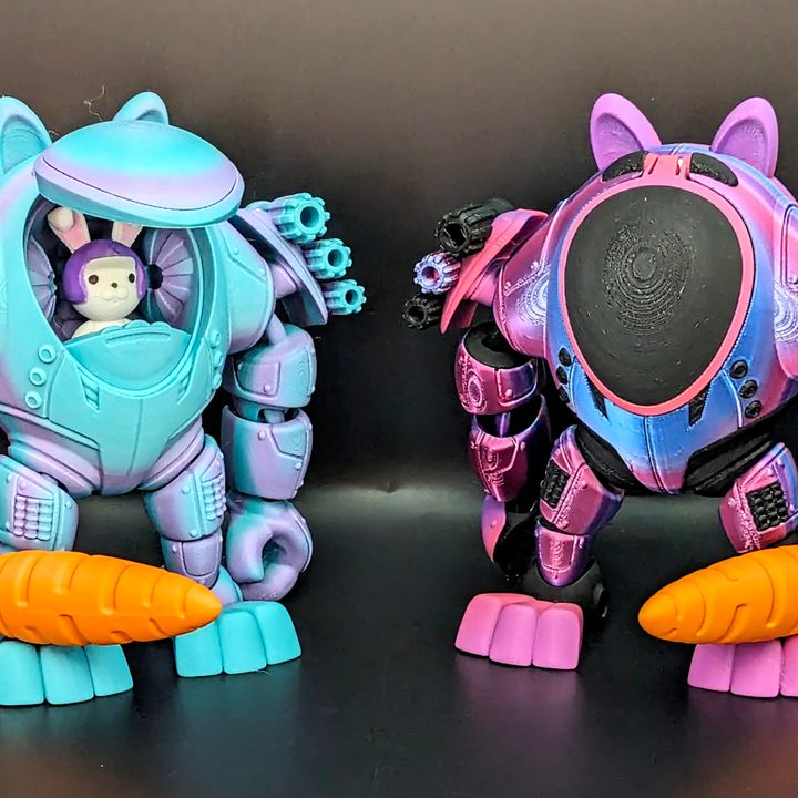 3D Printable BUNNY BOT by Koza Design