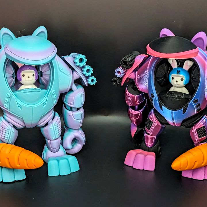 3D Printable BUNNY BOT by Koza Design