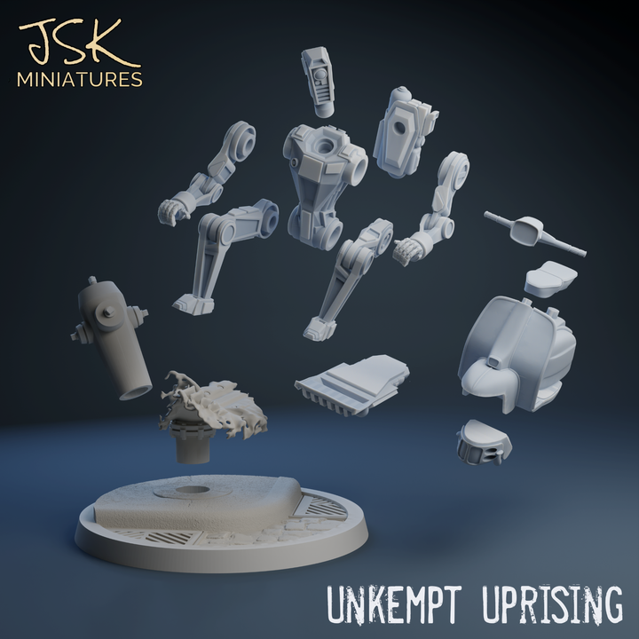 3D Printable Unkempt Uprising - Accidents by JSK Miniatures