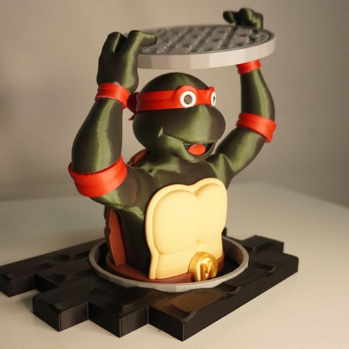 3D Printable TORTUGA NINJA - BY COLORS by Aslan