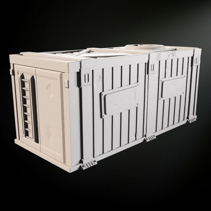 3D Printable Post-Apocalyptic Container House III by WargamesCo