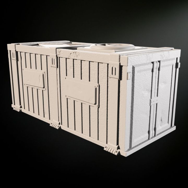 3D Printable Post-Apocalyptic Container House III by WargamesCo
