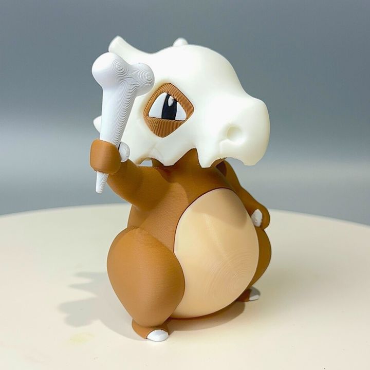 3D Printable CUBONE - BY COLORS by Aslan