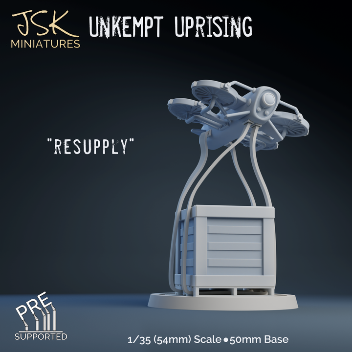 3D Printable Unkempt Uprising - Resupply by JSK Miniatures