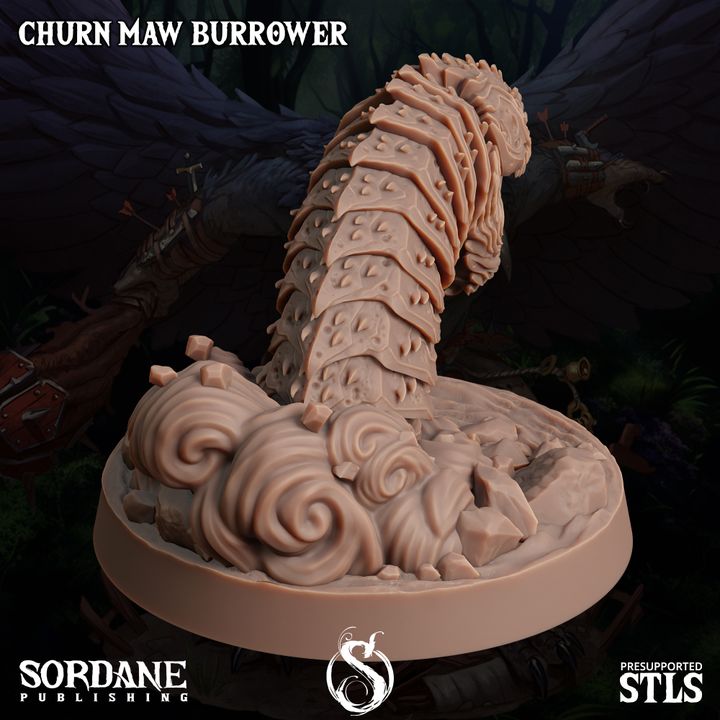 3D Printable Churn Maw Burrower by Sordane Publishing