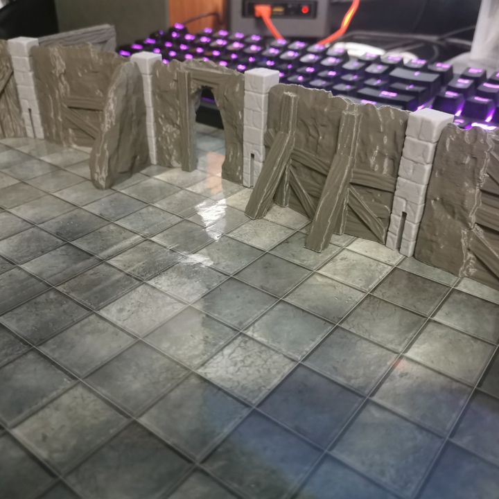 3D Printable Mine walls Set by Behold'ur Craft