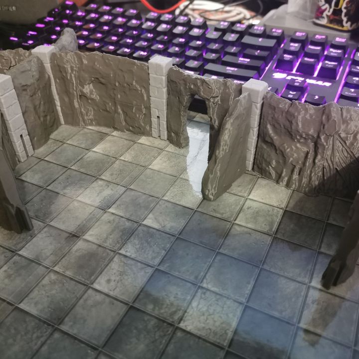 3D Printable Mine walls Set by Behold'ur Craft
