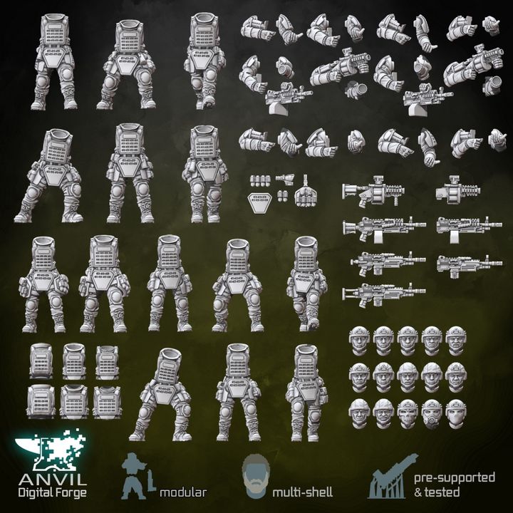 3D Printable Modern Special Forces Heavies - Modular Infantry for ...