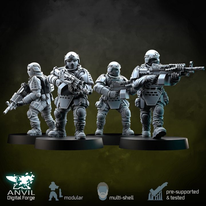 3D Printable Modern Special Forces Heavies - Modular Infantry for ...