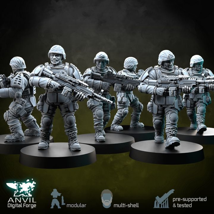 3D Printable Modern Special Forces Heavies - Modular Infantry for ...