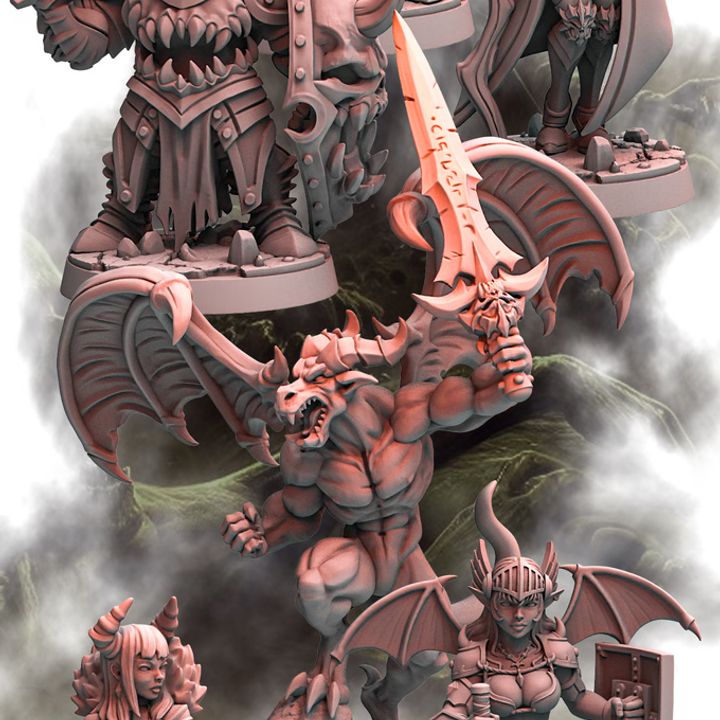 3D Printable PRE-SUPPORTED The Vestibule of Hell - 32mm - DnD by RN Estudio