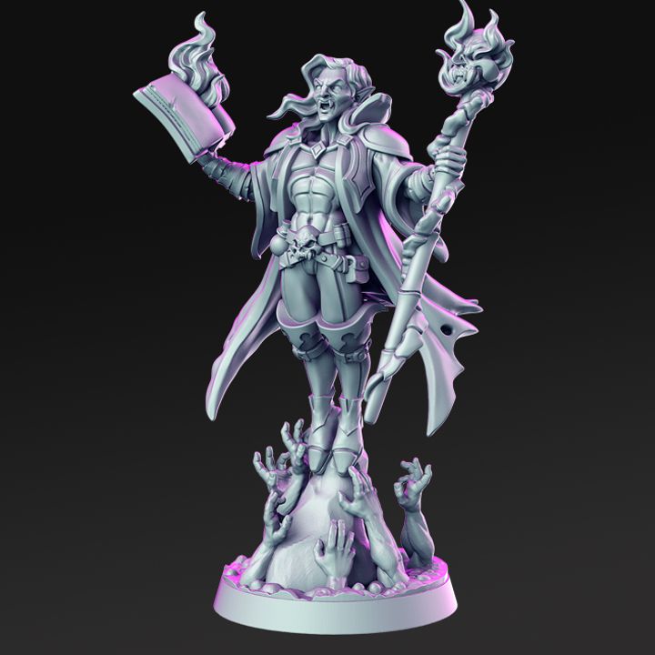 3D Printable PRE-SUPPORTED Time to Hunt - 32mm - DnD by RN Estudio