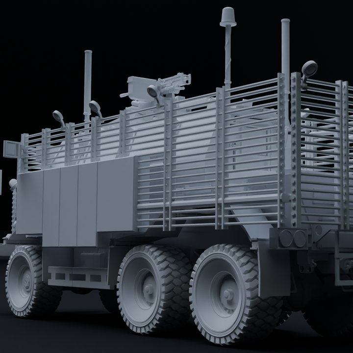 3D Printable US Bufallo A1/A2 MRAP 2 in one with many extras by The ...