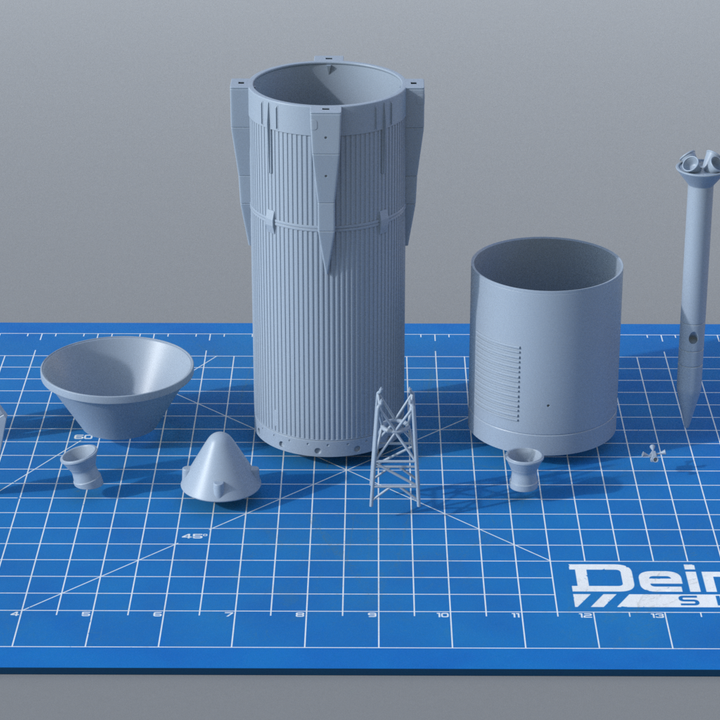3D Printable Little Joe 2 by Deimos Shape