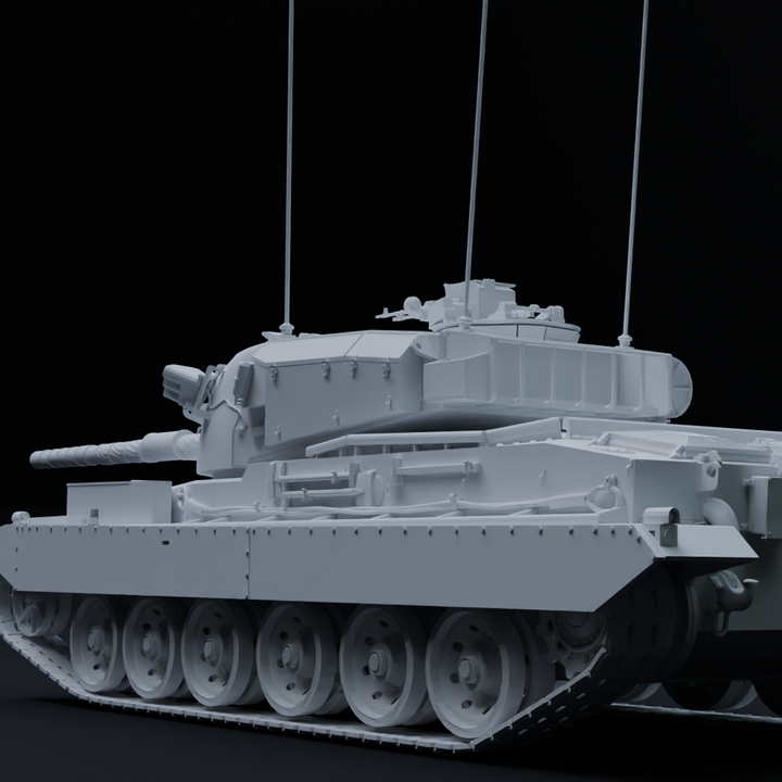 3D Printable Nigerian Vickers MK 3 MBT by The Military Industrial Complex