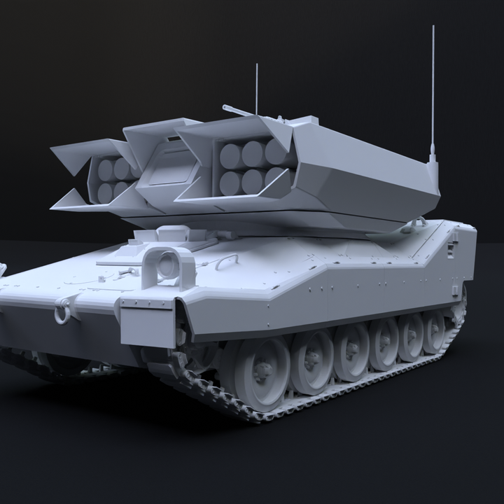 3D Printable US CCVL MGM 166 LOSAT tank destroyer by The Military ...