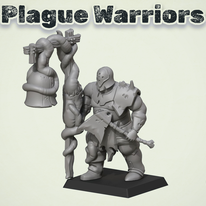 3D Printable PLAGUE WARRIORS - MINICRAFT MINIATURES by Minicraft