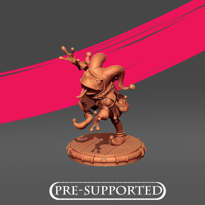3D Printable Frog Jester by Artisan Troll