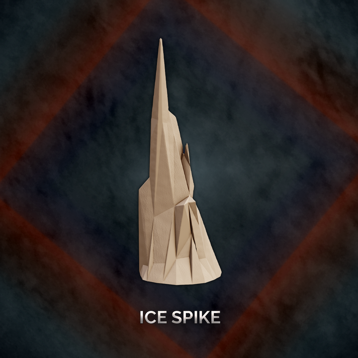 3D Printable Wall of Ice and Ice Spike by Artificers_Mini