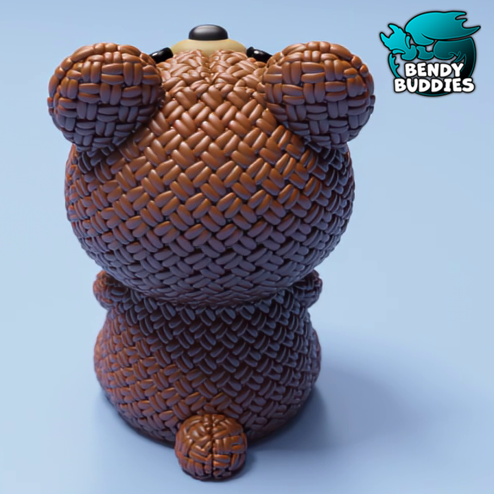 3D Printable Piggy Bear Costume / Cute Knitted Beast Model ...