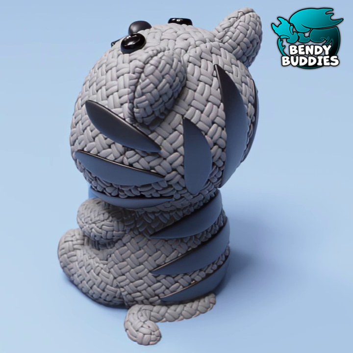 3D Printable Piggy Cat Costume / Cute Knitted Beast Model / Collectible ...