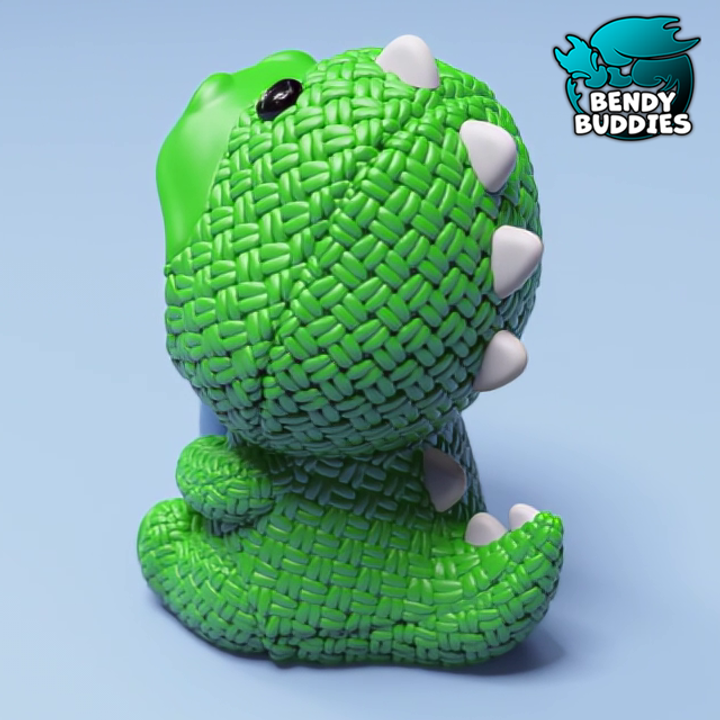 3D Printable Piggy Dinosaur Costume / Cute Knitted Beast Model ...