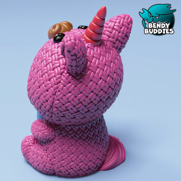 3D Printable Piggy Unicorn Costume / Cute Knitted Beast Model ...