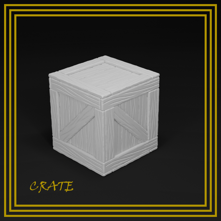 3D Printable Crate Mini by Auto Generate