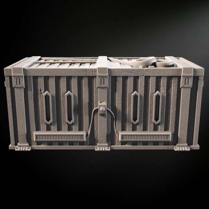 3D Printable Post-Apocalyptic Container House IV by WargamesCo