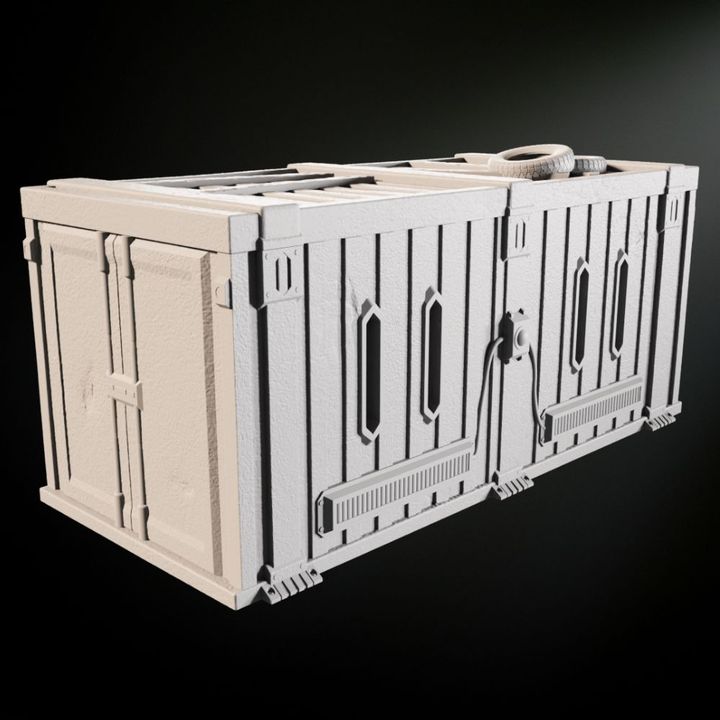 3D Printable Post-Apocalyptic Container House IV by WargamesCo