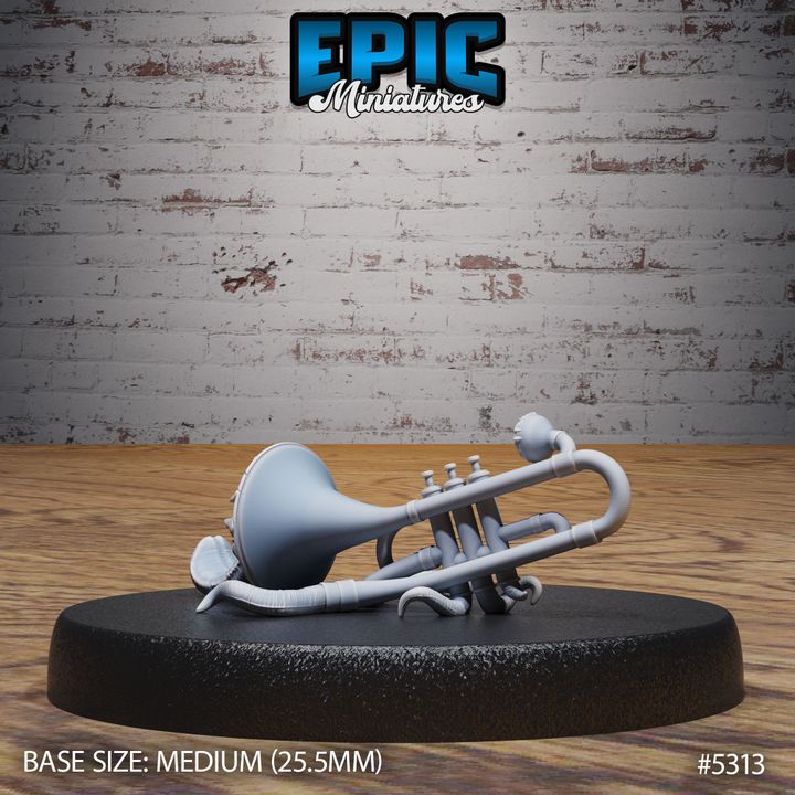 3D Printable Mimic Trumpet / Covering Brass Instrument Creature ...