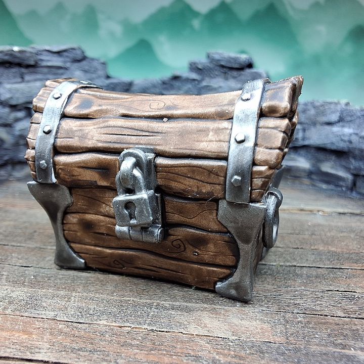 3D Printable Fantasy Chests - Basing Bits by Voy Forges