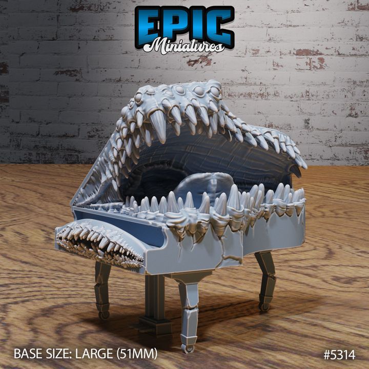 3D Printable Mimic Piano / Covering Keyboard Instrument Creature ...