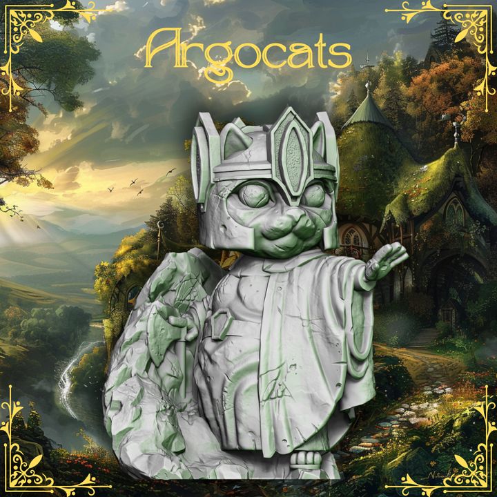 3D Printable Lord of the Cats Merchant License by Apache-Studio