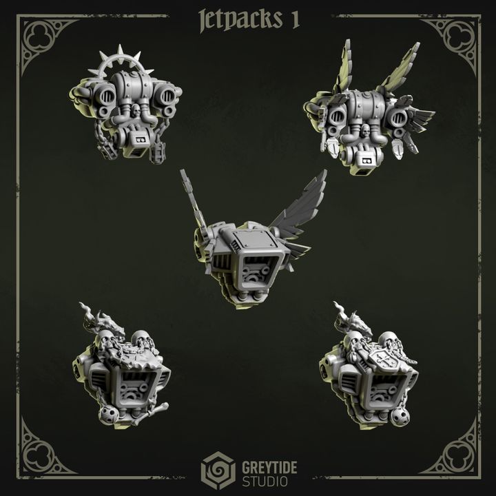 3D Printable Jetpacks 1 EP by GreyTide Studio