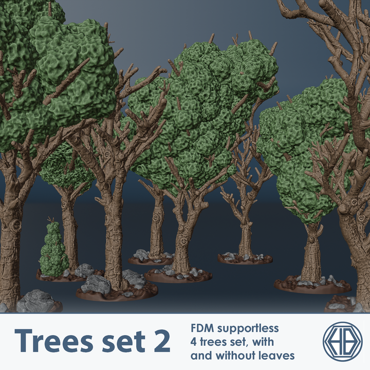 3D Printable Trees by HexBrick