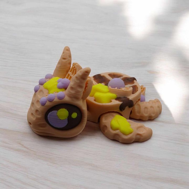 3D Printable Waffle Turtle by The Dragon's Den