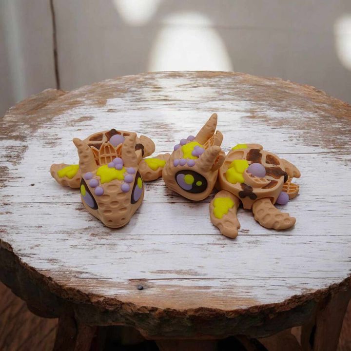 3D Printable Waffle Turtle by The Dragon's Den