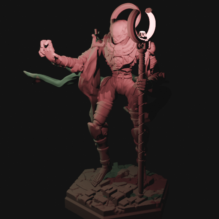 3D Printable LANCER Black Witch by La voie du crane