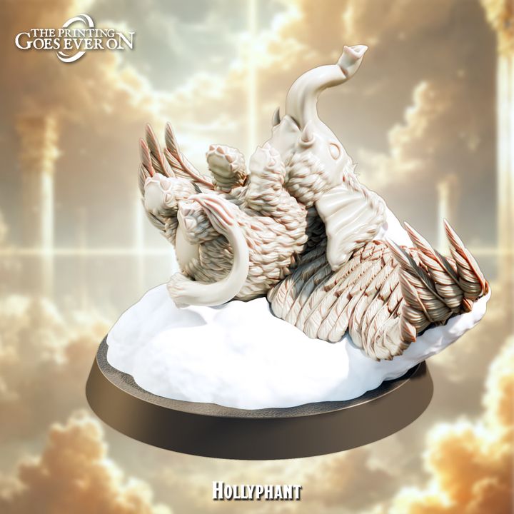 3D Printable Hollyphant - Presupported by The Printing Goes Ever On