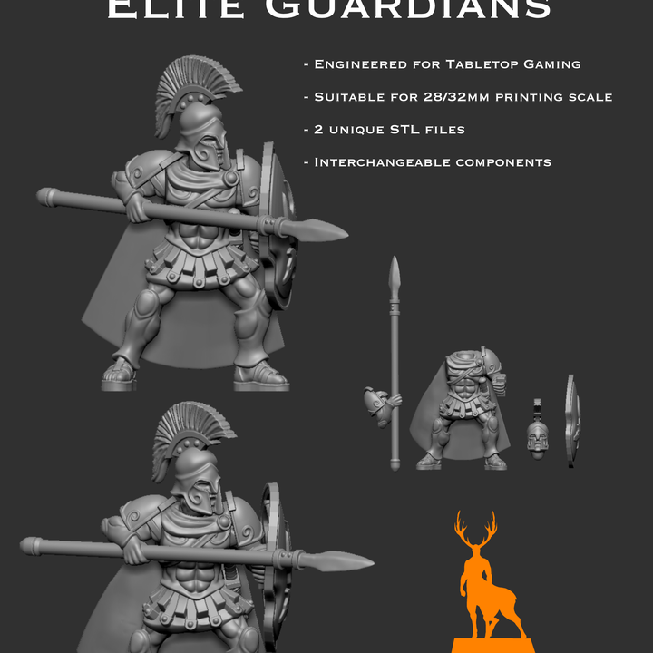 3D Printable Acheron Elite Guardians by Edinburgh Miniature Company