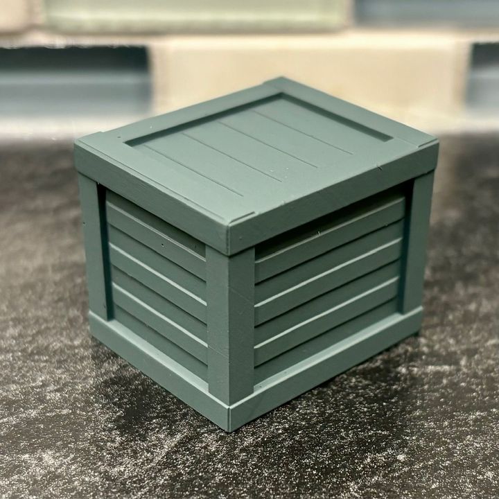 3D Printable Crate by JSK Miniatures