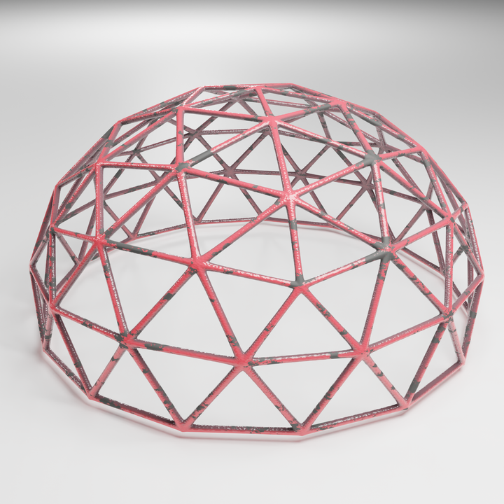 3D Printable Geodesic Dome Play Structure by JSK Miniatures