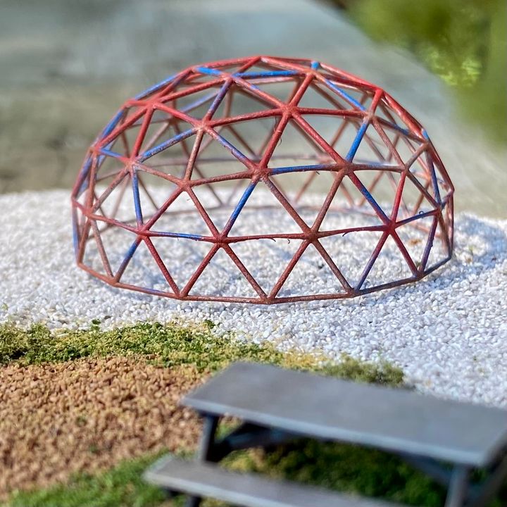 3D Printable Geodesic Dome Play Structure by JSK Miniatures