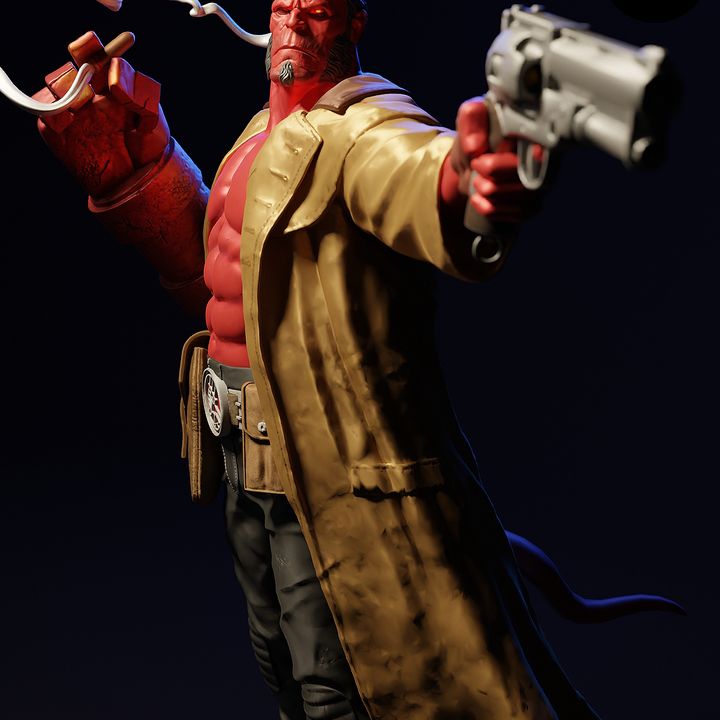 3D Printable Hell boy CHARACTER BY ESM by chuankang cheng