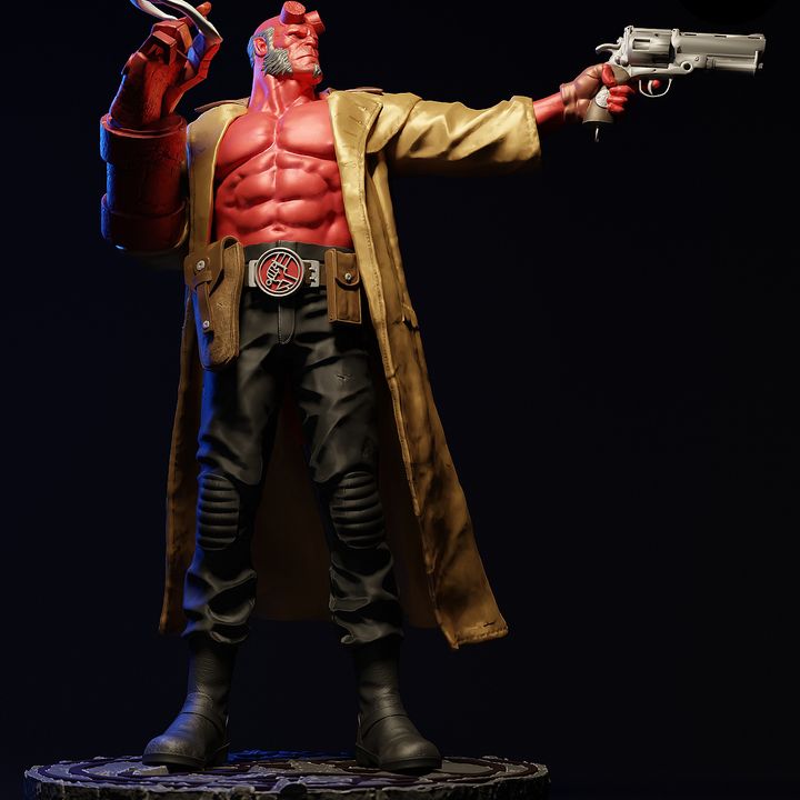 3D Printable Hell boy CHARACTER BY ESM by chuankang cheng