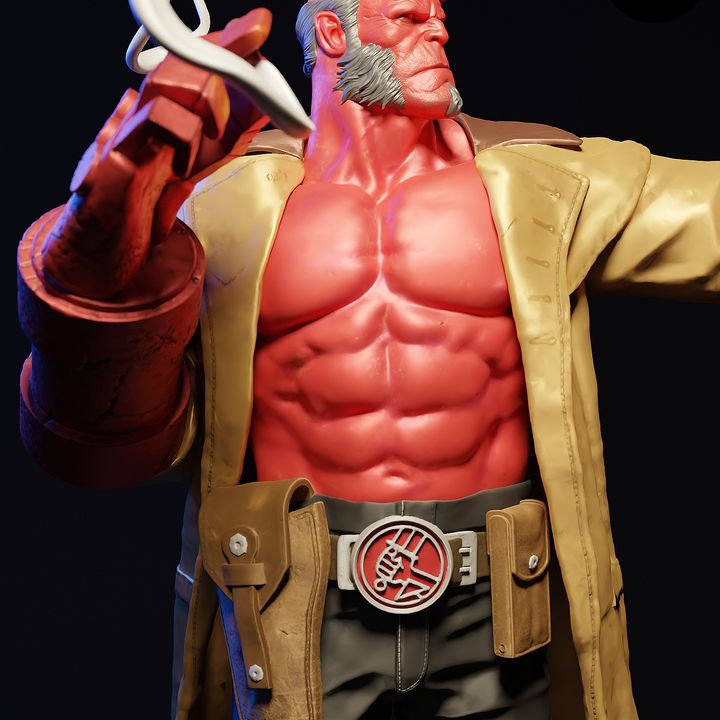 3D Printable Hell boy CHARACTER BY ESM by chuankang cheng