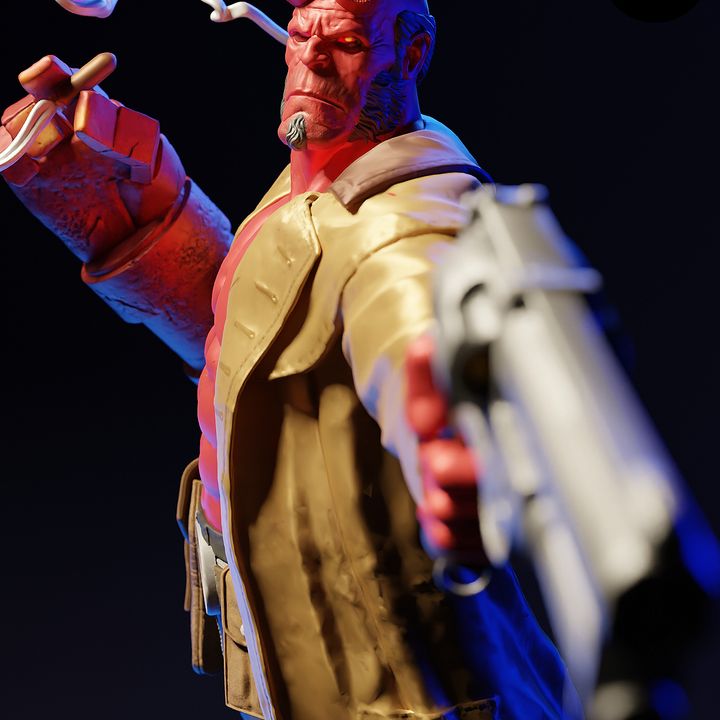 3D Printable Hell boy CHARACTER BY ESM by chuankang cheng