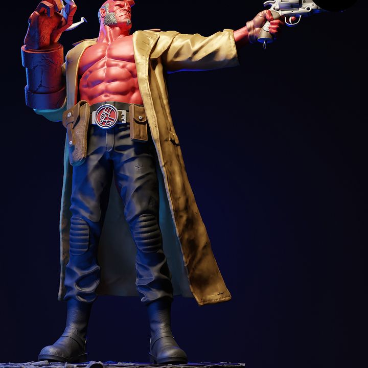 3D Printable Hell boy CHARACTER BY ESM by chuankang cheng